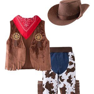 Costumes | Western Little Cowboy Cosplay 4pcs Costume Outfit | Poshmark